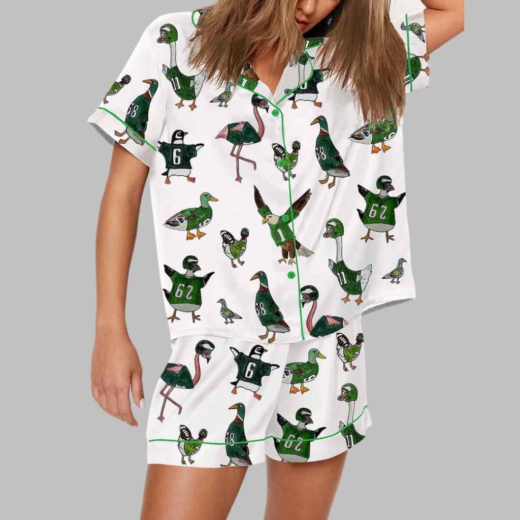 Philadelphia Football Bird Gang Champions 2025 Pajama Set - gullprint.com