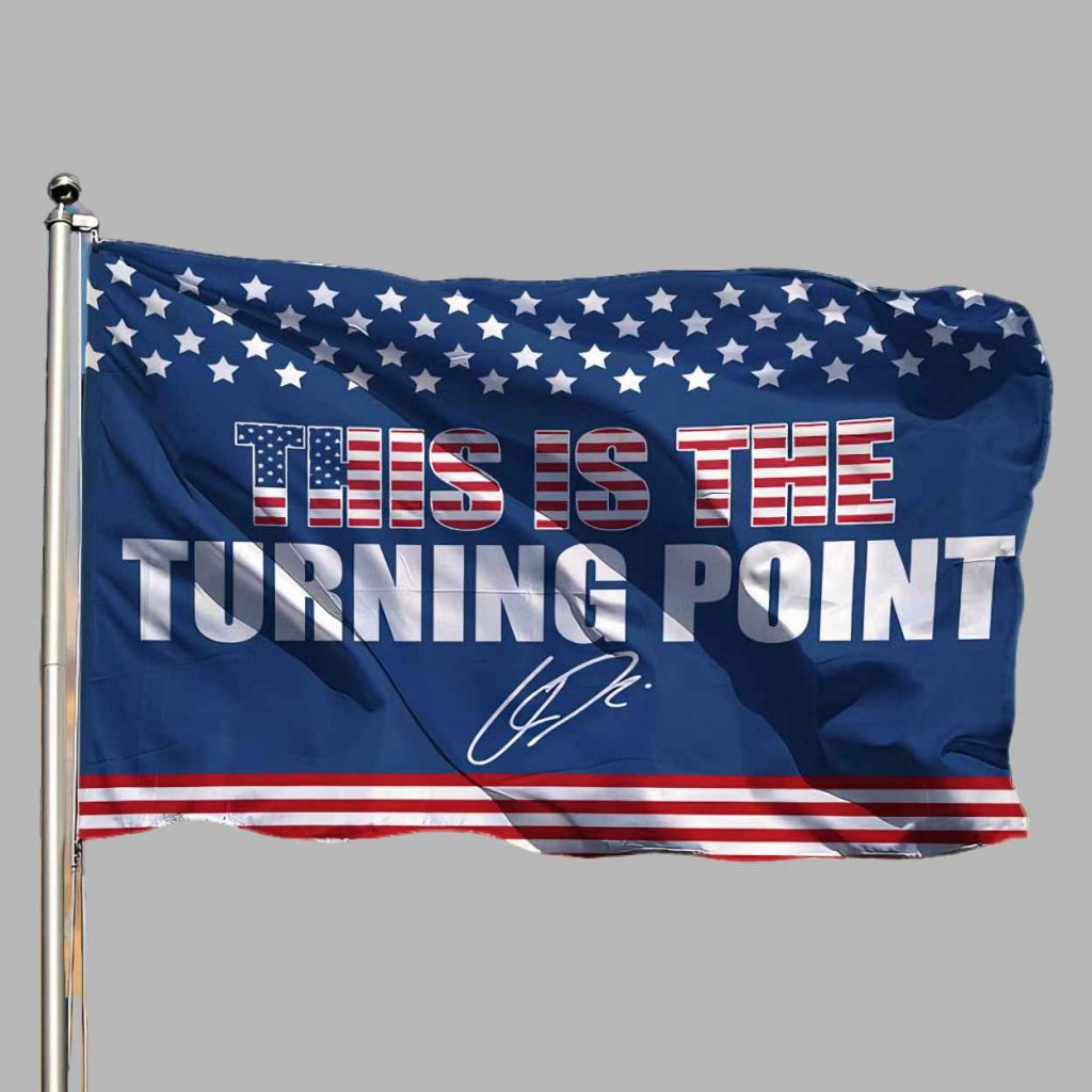 This Is The Turning Point Flag Charlie Kirk Flag - gullprint.com