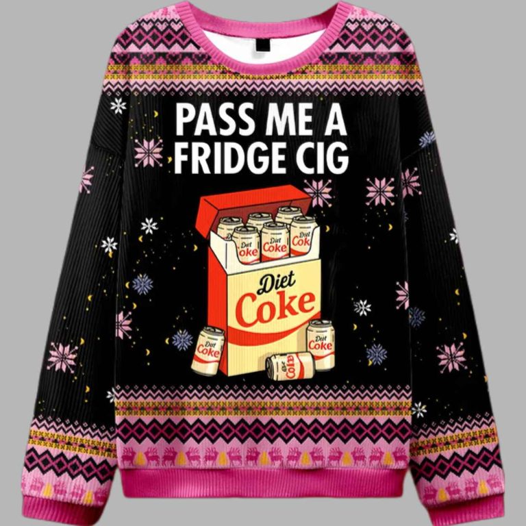 Diet Coke Is Just A Fridge Cigarette Ugly Christmas Sweater - gullprint.com