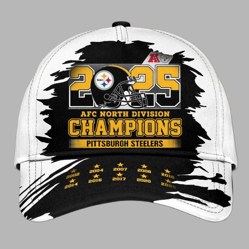 Steelers AFC North Champions Classic Cap - gullprint.com