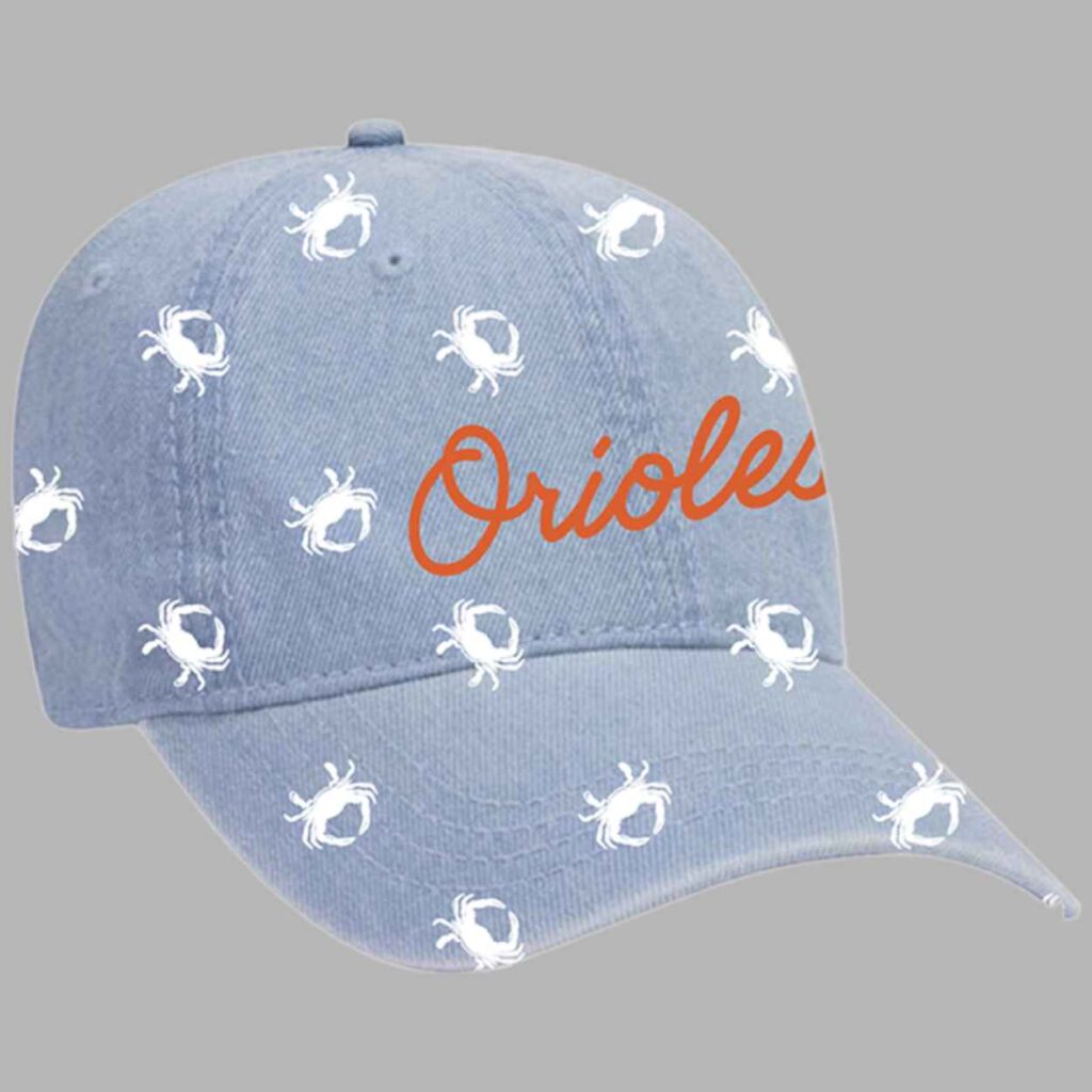 2026 Orioles Denim Crab Cap Giveaway - gullprint.com