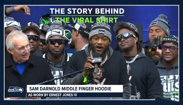 The Story Behind the Sam Darnold Middle Finger Shirt Worn by Ernest ...