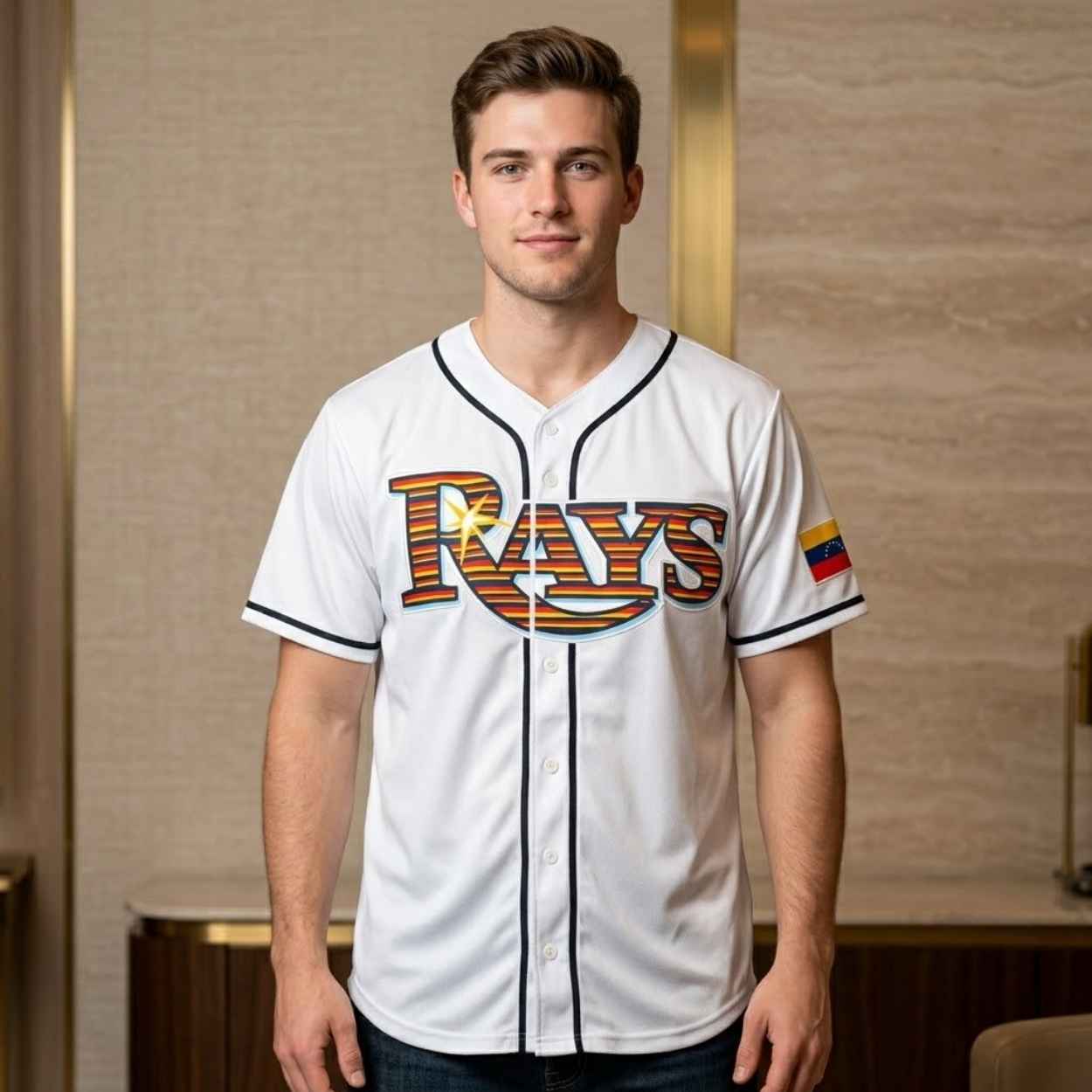 2026 Rays Venezuelan Heritage Jersey Giveaway - gullprint.com